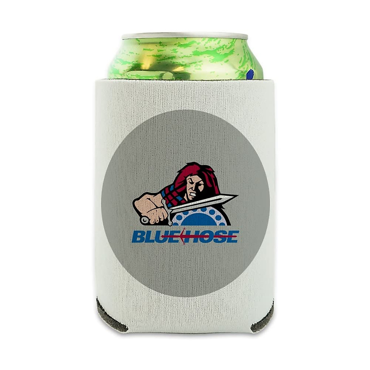 Presbyterian College Secondary Logo Can Cooler - Drink Sleeve Hugger Collapsible Insulator - Beverage Insulated Holder