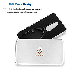 FERYES Toenail Clippers for Thick,Fungal or Ingrown Toenails - Large Handle Toenail Cutters, Podiatrist Recommended 4R13 Stainless Steel Nail Clippers - BLACK