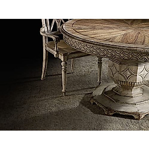 Hooker Furniture Chatelet Round Extendable Dining Table in Vintage White