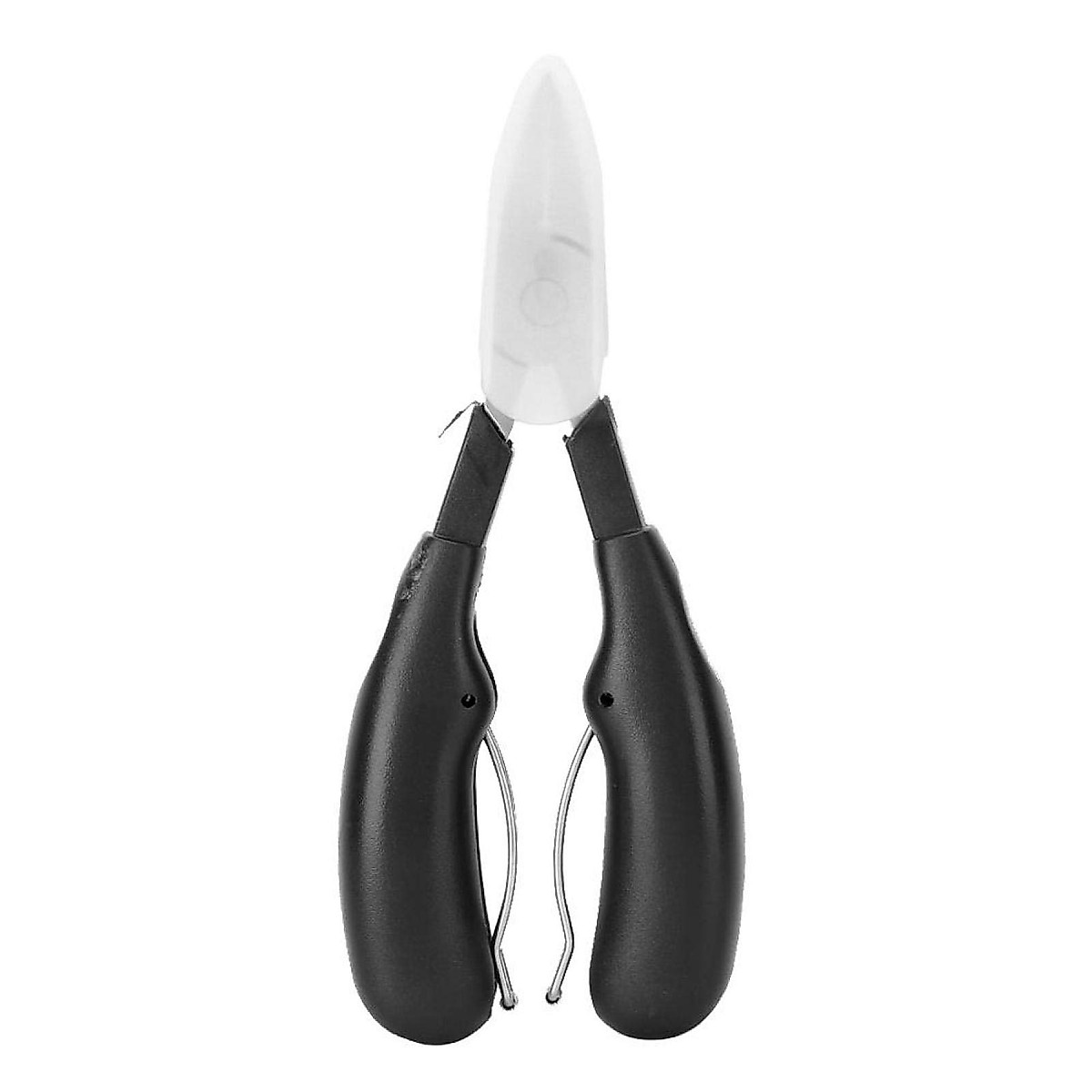 Nail Cuticle Pliers Stainless Steel Cuticle Scissors Non Slip Pedicure Cutter Tool for Home Use for Nail Care for Men and Women for Different Nail(Black)