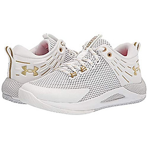 Under Armour Womens HOVR Block City Volleyball Shoe, White (103 White, 8.5 US