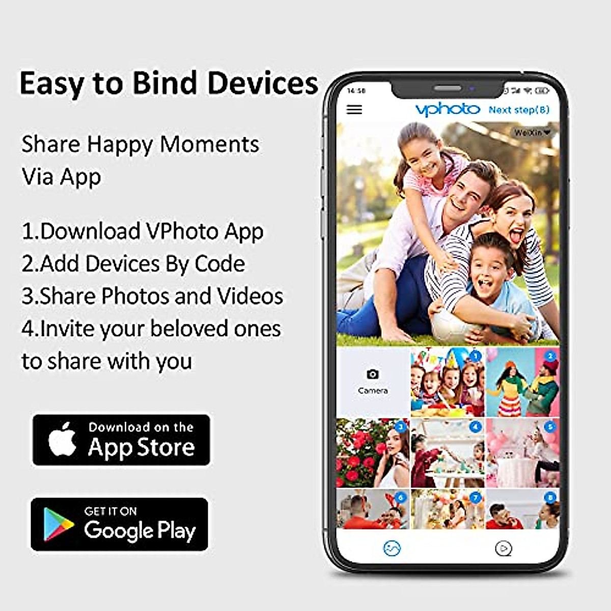 FULLJA 10 inch WIFI Digital Picture Frame Touch Screen IPS HD Display, Smart Digital Photo Frame, 16GB Storage, Auto-Rotate, Motion Sensor, Share Photos and Videos via iOS or Android App, Email, Cloud