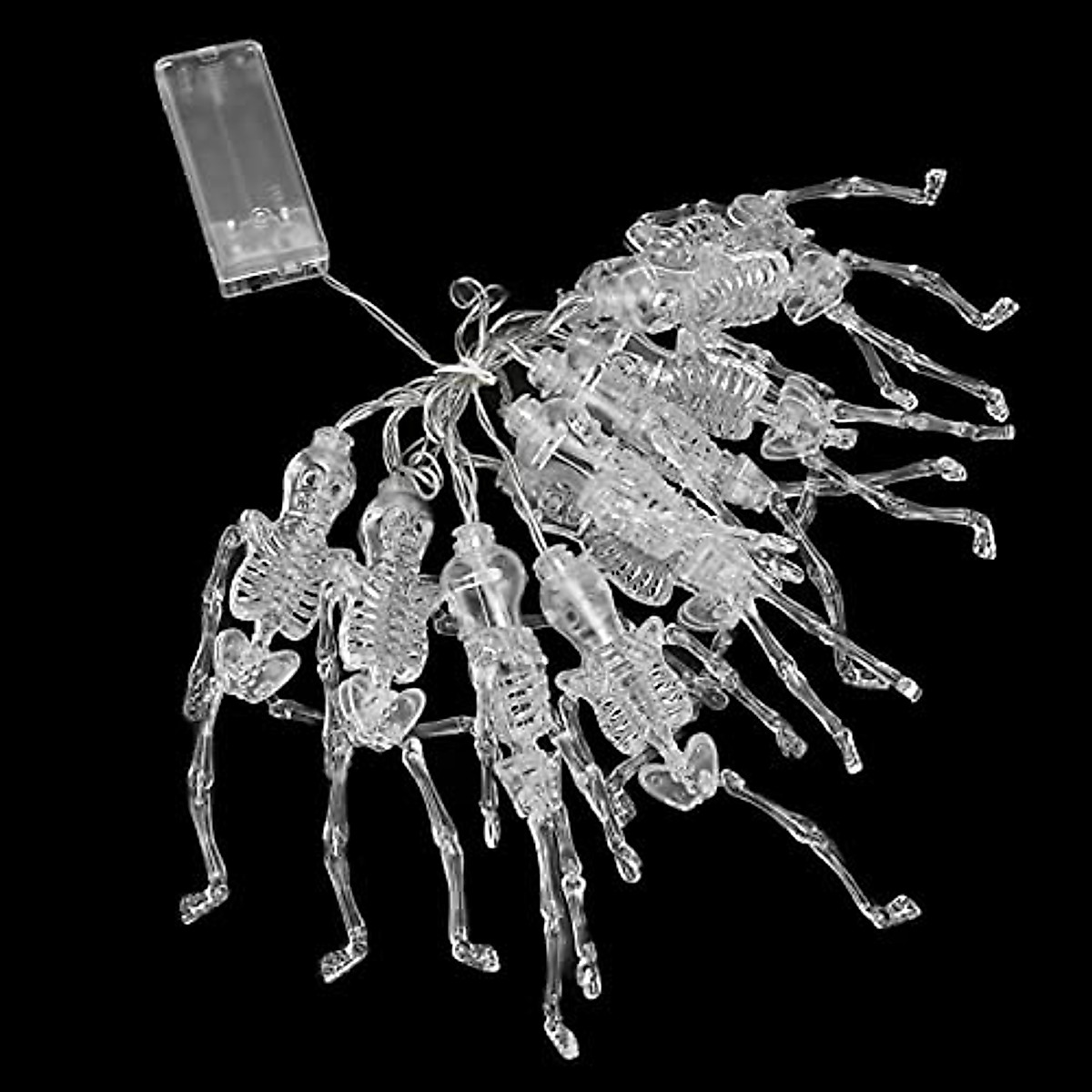 CUTULAMO Decorative Lights, Warm Light Plastic LED String Light Decorative String Lamp for Homes Gardens, Courtyards