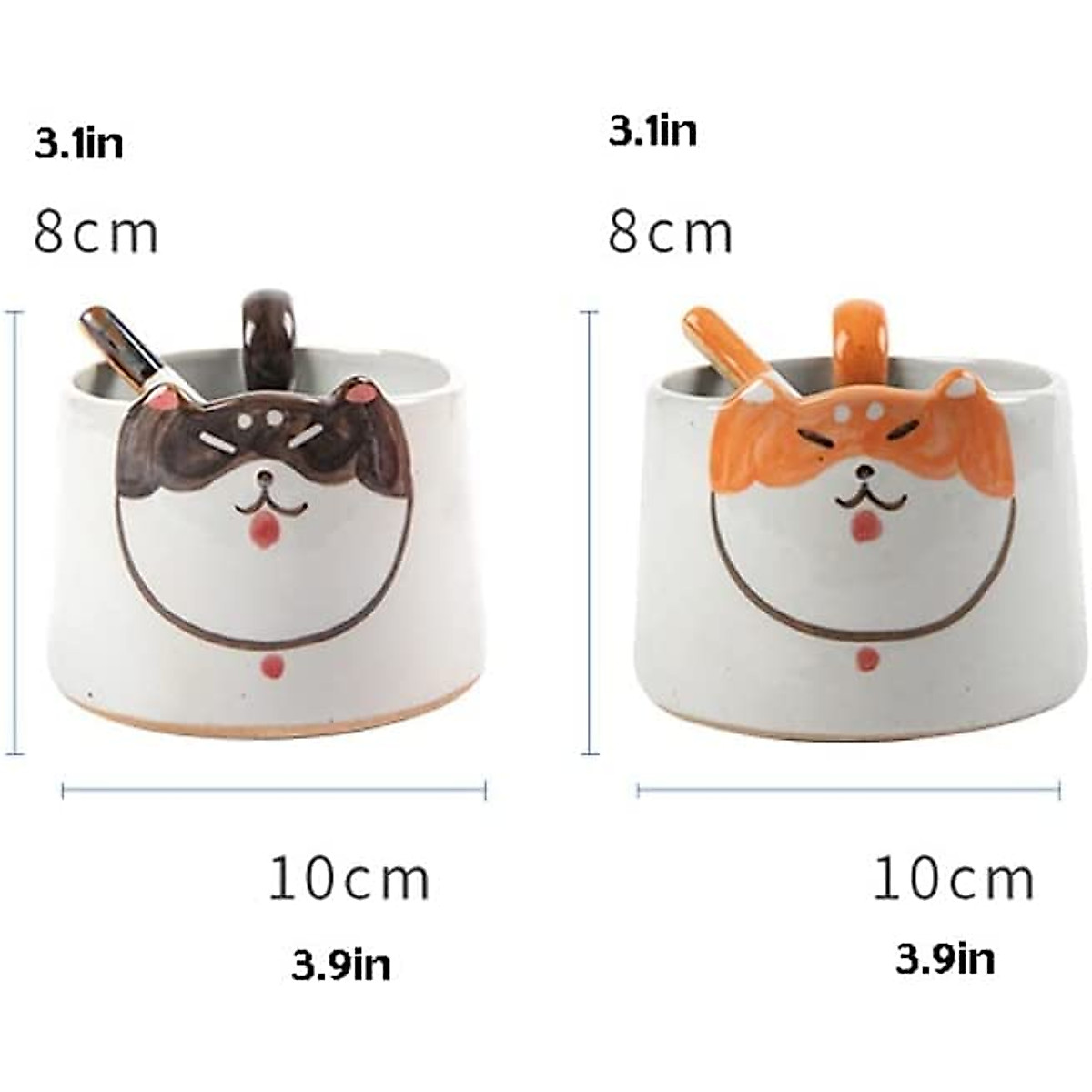 ENPAP Coffee Cup Tea Mug Smart Mug Personality Creative Mug Couple Cup Ceramic Coffee Cup Household Water Cup Suitable For School Living Room Office Milk Tea Cup (Color : A)