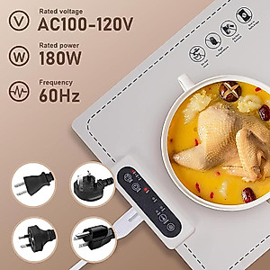 Miller Market Warming Mat, Tempmaster Adjustable Warming Tray Miller Market, Temp Master Adjustable Warming Tray, Temp Master Warming Mat, Miller Market Food Warmer (White, 15 * 23.6in)