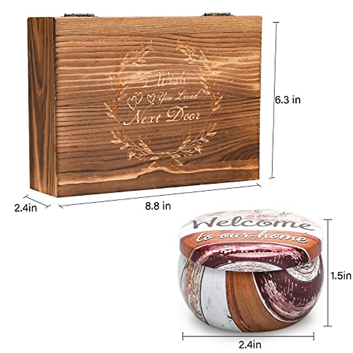 Candles Gifts Set, 6 Pack 2.5oz 20H Burning Scented Candles for Home, Aromatherapy Candle, Birthday Gifts for Women with Wooden Box, Soy Candle Gift Set for Thank You Gifts, Thanksgiving, Christmas