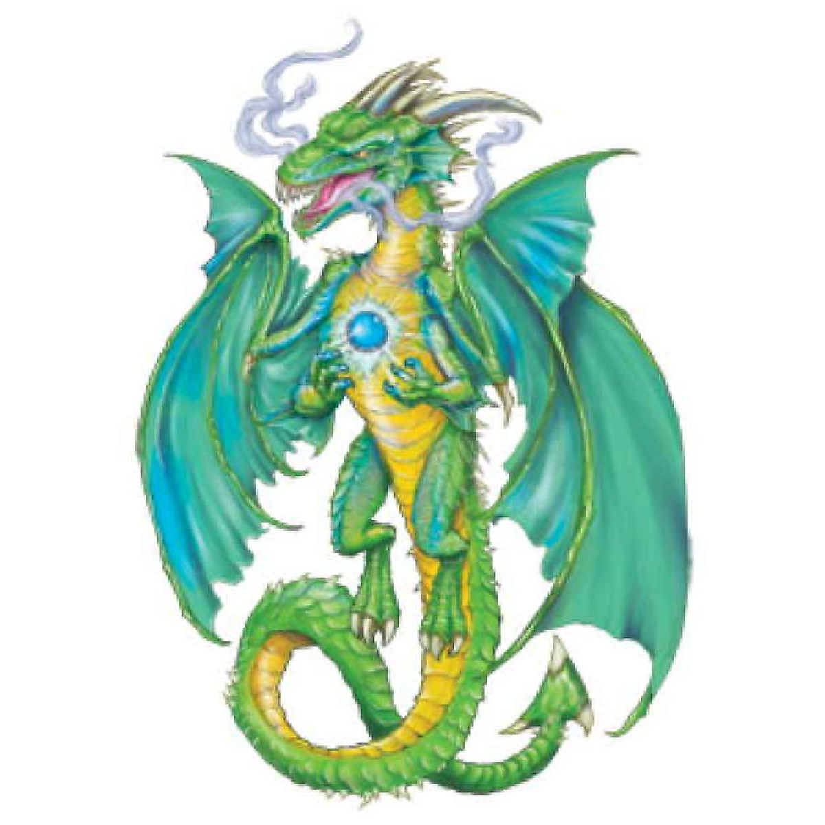 Fantasy Dragons Temporary Tattoos, Set of 10 Colorful Dragon Tattoos