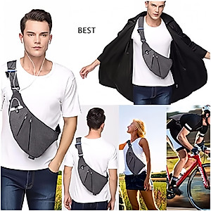 Xinxinyu Sling Bag Chest Backpack Casual Daypack Shoulder Crossbody Lightweight Anti Theft Outdoor Sport Travel Hiking for Men Women