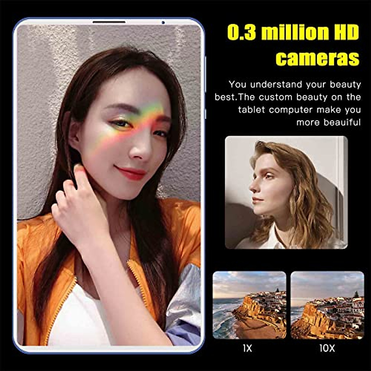 Uklsqma Tablet Laptop, HD Tablet WiFi Bluetooth Voice Call Game for Android Tablet, 7inch IPS Display Screen,WiFi,1GB RAM+16GB ROM,4000mah,Android 6.0 System