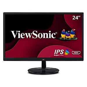 ViewSonic VA2459-SMH 24in IPS 1080p Frameless LED Monitor HDMI, VGA (Renewed)