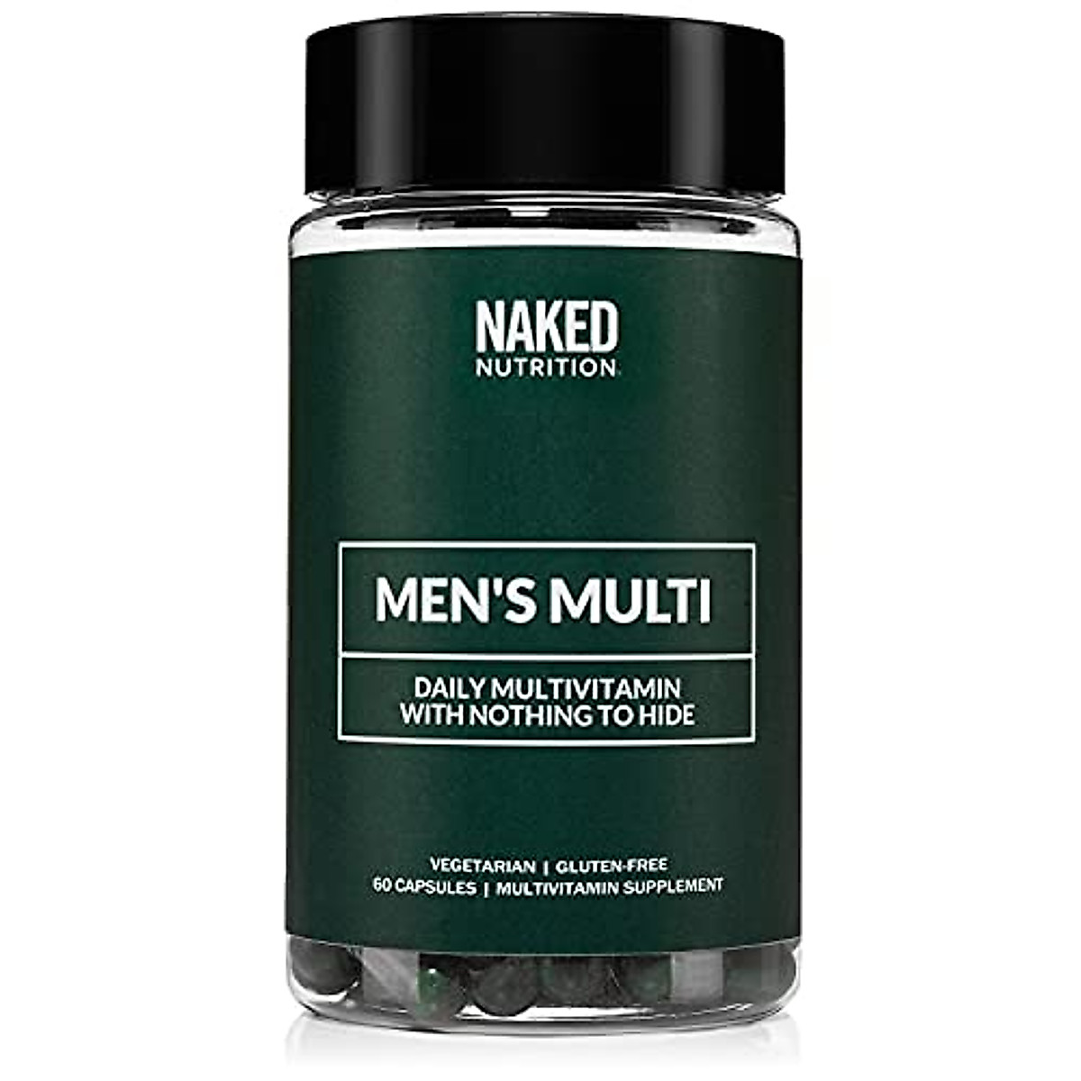 Men’s Multi – Daily Multivitamin for Men – A, C, E, Selenium, Zinc, Fruit and Super Green Extracts and More to Boost Immune Support – Gluten-Free and Vegetarian Daily Vitamins – 60 Capsules