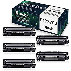 5-Pack Black F173700 Compatible Toner Cartridge Replacement for Canon F173700 Printer.