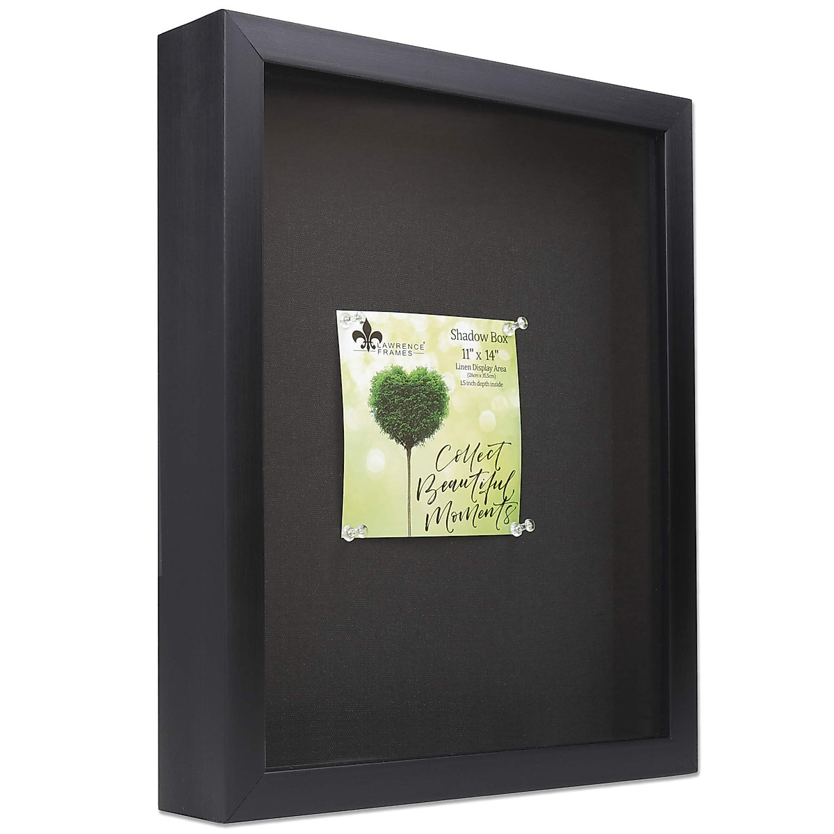 Lawrence Frames Shadow Box Frame, 11x14,Black