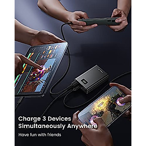 MRGLAS Portable Charger The Smallest 22.5W 10000mAh Power Bank Mini PD3.0 & QC4.0 Fast Charge Portable Battery Charger Tri-Output USB C in & Out Phone Charger Compatible iPhone 14 Pro Max iPad Samsung