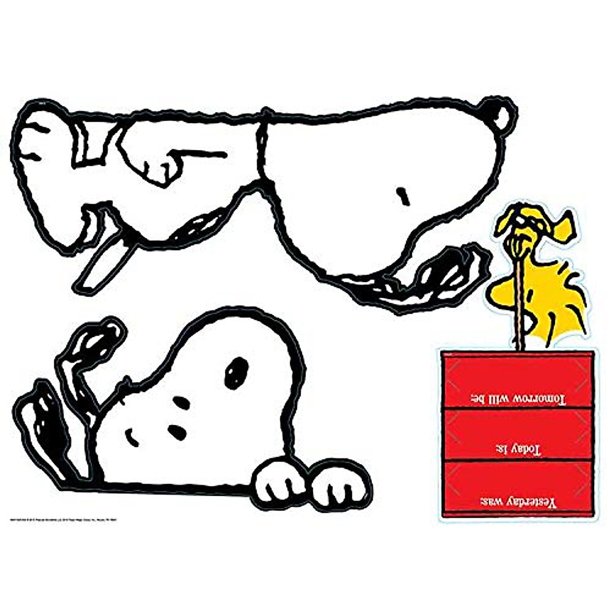 Eureka Peanuts and Snoopy Classroom Calendar for Teachers, 0.1'' x 18'' x 28'', 112pc, Model:847152