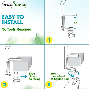 Heavy Duty Deck Hook, Black, 3 Inch Clamp, For Bird Feeders, Planters, Suet Baskets, Lanterns, Wind Chimes and More!