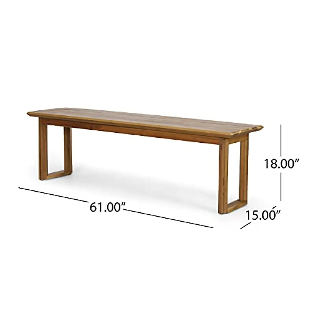 Christopher Knight Home Nibley Dining Bench, Teak