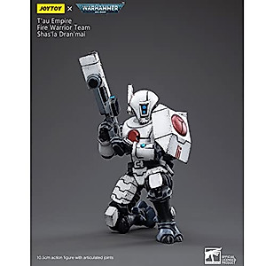 JOYTOY 1/18 Action Figures Warhammer 40k Mecha Joy Toy Model Toys T'au Empire Fire Warrior Team-D
