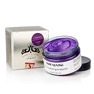 Natural Purple Hair Wax,EFLY 4.23 oz-Disposable Purple Ash DIY Hairstyle Colors Hair Wax, for Party Cosplay Easy Cleaning (1, Purple)