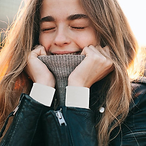 MAGICLULU Wrist Cuffs 1 Pair Leg Knit Rib Trimming Cotton Stretch Knit Rib Cuff Tubular Rib Cuffing Opening Cuffs Ribbed Sewing Accessories