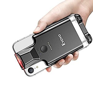 Upgraded Eyoyo QR Code Scanner Bluetooth Android Barcode Scanner, Portable Back Clip Wireless 1D 2D UPC ISBN Inventory Barcode Reader PDF417 Data Matrix Code Compatible with iPhone, Android Phone