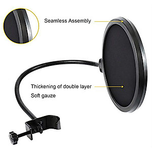 Earamble Studio Microphone Pop Filter Round Shape Mic Wind Mask Shield Screen