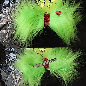 Christmas High Chair Banner, Girl Christmas 1st Birthday Sign Banner, Candy Cane Red, Green,Pink Highchair Garland with Hair Bow for Girls Christmas First Birthday, Photo Booth Props And Cake Smash