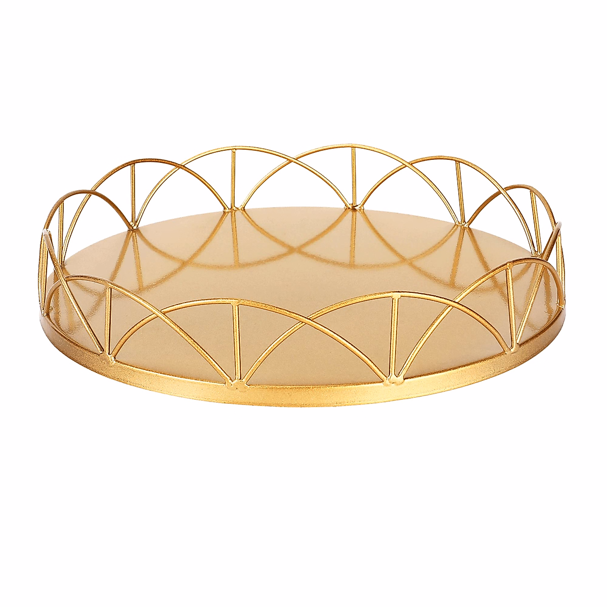 FESTLOVE Set of 5 Cake Stands Donuts Holder, Gold Metal Cake Dessert Display Stand Cupcake Pedestal Table Decoration Serving Platter for Baby Shower Wedding Birthday Parties Celebration