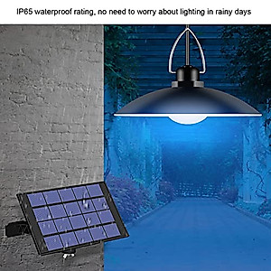 Solar Ceiling Light, Hanging Solar Light, Solar Pathway Light, LED Solar Lamp with Solar Panel IP65 Waterproof Ceiling Lamp Garden Light for Outdoor Courtyard