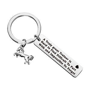 ENSIANTH Horse Trainer Gift Horse Trainer Appreciation Gift Leaving Gift for Horse Trainer Retirement Gift for Horse Trainer (Horse Trainer Keychain)