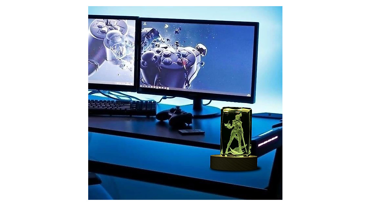 SUPIA Valorant 3D Crystal Figure - Agent Jett Gift
