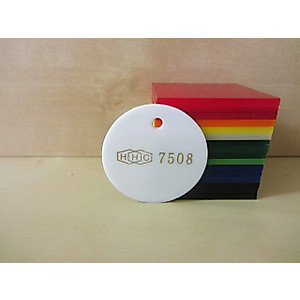 Falken Design Acrylic Plexiglass Sheet, White Translucent 55% (2447), 9" x 9" x 1/8"