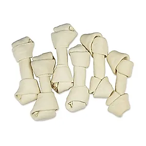 Hotspot Pets 10 Pack - 6-7 Inch Certified Facility Rawhide Dog Chews - from Grass Fed Brazilian Cows - Promotes Tooth Health and Good Behavior (10 Pack)