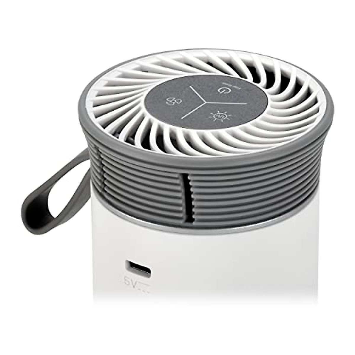 GermGuardian Portable Allergen Air Purifier for Small Spaces with USB Cable, Captures Dust, Pollens, Mold Spores, UV-C Light Helps Reduce Germs, 7” White, AC085