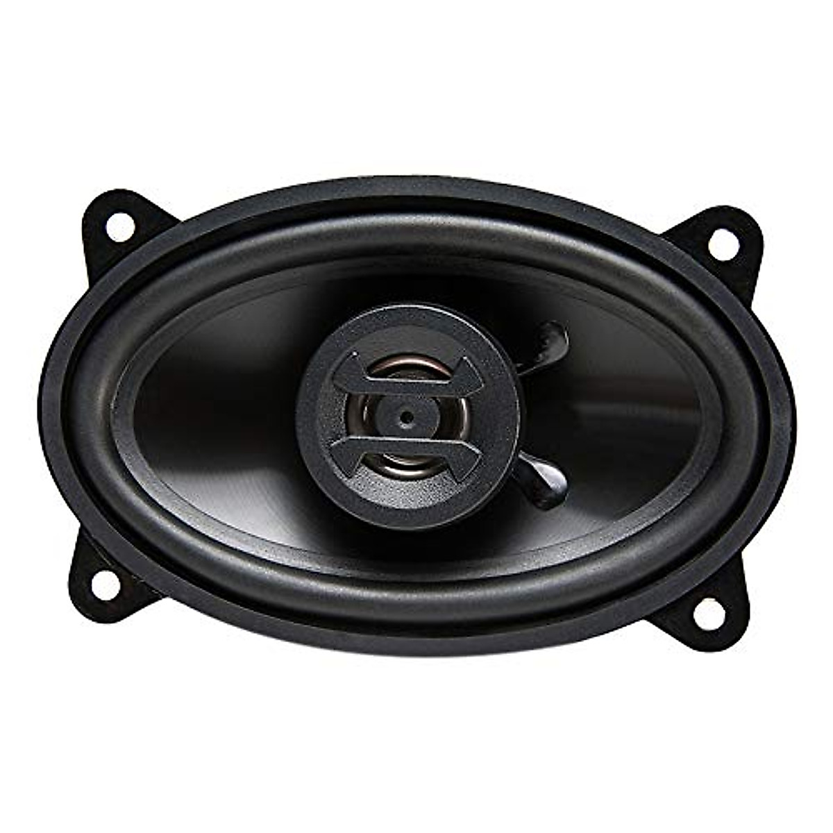 Hifonics ZS46CX Zeus Coaxial Car Speakers (Black, Pair) – 4x6 Inch Coaxial Speakers, 200 Watt, 2-Way Car Audio, Passive Crossover, Sound System (Grills Not Included)