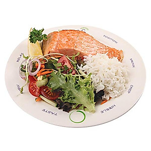 Bariatric Surgery Bowl + 8 inch Plates - Melamine twin Set Protects Stomach Pouch Size for Calorie Controlled Weight Loss For Post Sleeve Gastrectomy, Gastric Bypass, Bariatric Surgery must haves