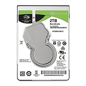 Seagate 2TB BarraCuda SATA 6Gb/s 128MB Cache 2.5-Inch 7mm Internal Hard Drive (ST2000LM015)