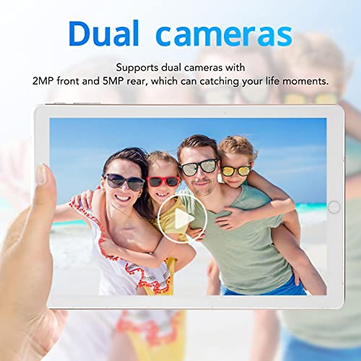 Acogedor 10.1 Inch Tablet, Quad Core 4GB RAM 64GB ROM, Support 3G Calls, Dual Card Dual Standby, 1280x800 Resolution LCD Screen, 5500mAh Battery