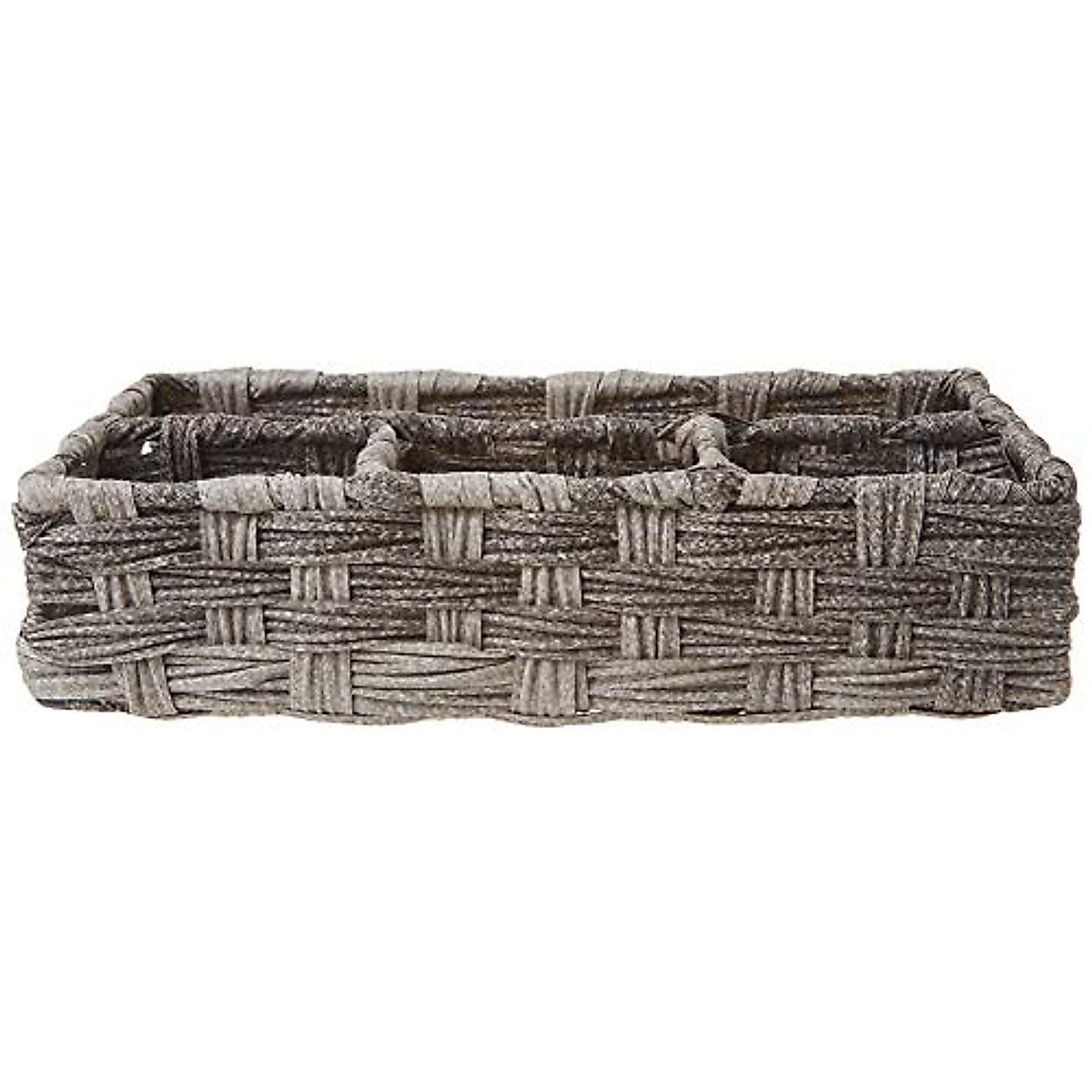 Whitmor Split Rattique 4 Section Tray Gray Wash