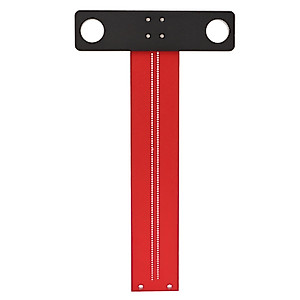 Woodworking Scriber T Square Ruler, Architects Ruler for Carpenter Work, Layout and Measuring, Aluminum Alloy Carpenter Square Ruler Clear Scale Scriber Tool for Woodworking