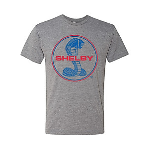 Shelby Cobra USA Logo Emblem Cars and Trucks Mens Premium Tri Blend T-Shirt, Premium Heather, Large