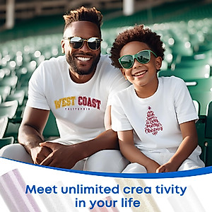 TransWonder Black Glitter HTV Glitter Heat Transfer Vinyl 12inx5ft Glitter Iron on Vinyl HTV Vinyl for Cricut T Shirts (Black)