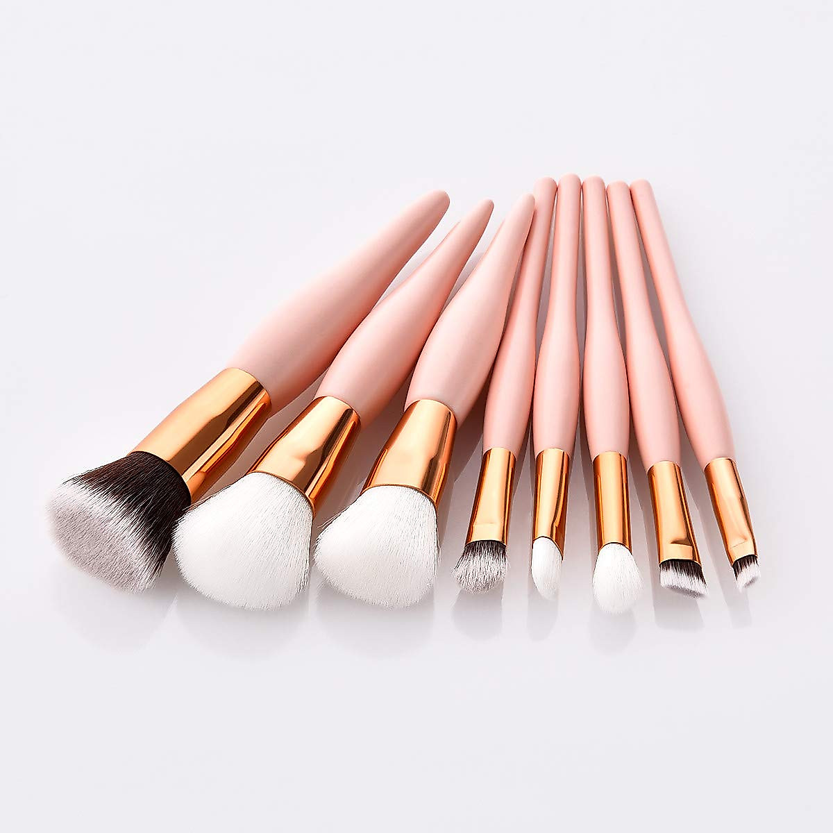 Hot Makeup Brushes Eyebrow Makeup Foundation Brush Tools Wooden 8PCS Cosmetic Brush Sets Eyeshadow Brush Girls Makeup Brushes