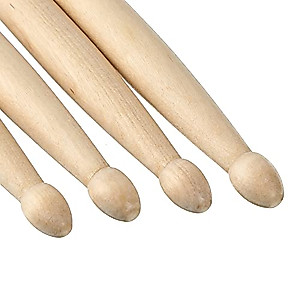 20 Pairs Drum Sticks Maple Drumsticks Oval Tip Drum Sticks Set Drum Accessories Wood Drumsticks for Adults Kids Drumming (5A)