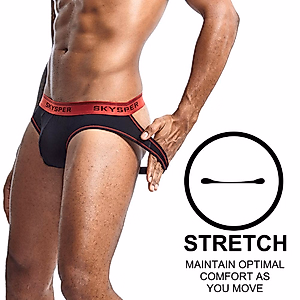SKYSPER Men's Jockstrap Cotton Stretch Jock Straps Male Underwear
