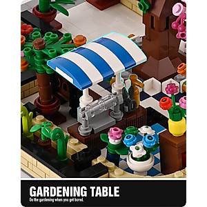 Nifeliz Street Botanical Garden MOC Building Blocks and Engineering Toy, Construction Set to Build, Model Set and Assembly Toy for Teens and Adult(2147 Pcs)