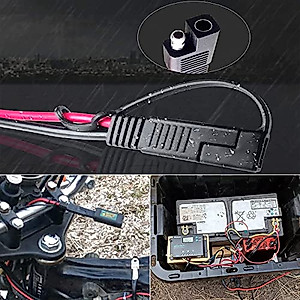 Cllena SAE Extension Cable 20FT SAE to SAE Extension Cord 10AWG SAE Quick Disconnect Adapter Wire Harness for Automotive RV Solar Panel Battery Motorcycle Cars Tractor Trolling Motor