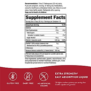 Nature's Way CranRx Extra Strength Cranberry 1,000 mg, D-Mannose + Vit C + Hibiscus, 16 fl. oz.