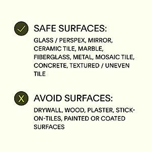 Leaf Shave | Shower Holder, Gold - Shower and Bathroom Adhesive Razor Wall Hook Compatible Only with The Leaf Razor, Twig Razor, and Thorn Razor