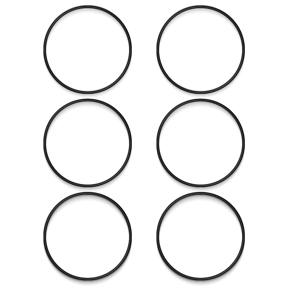 6pcs O-Ring Compatible with GE HHRING for Whole Home Filtration Models GXWH30C GXWH35F GXWH38F GXWH38S GXWH40L WS03X10039 FXHSC FXHTC, Whole House Water Filter O-Ring Replacement Gasket Seal Black